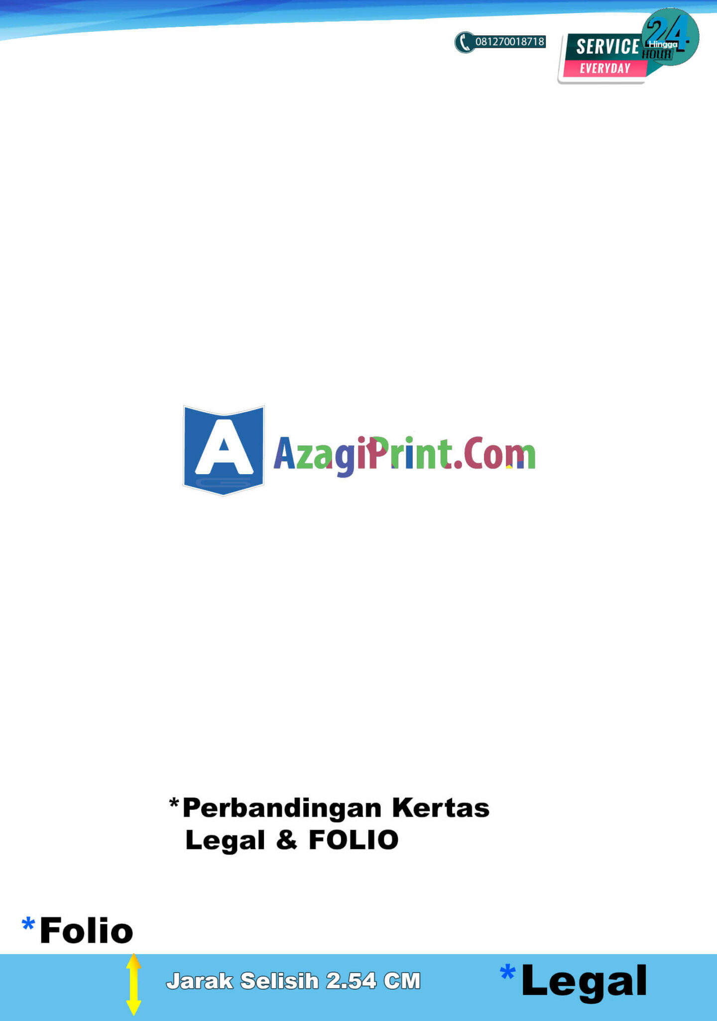 Ukuran Kertas HVS dalam CM dan Ukuran Kertas Lainnya - Azagi Print