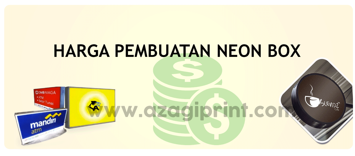 Harga Neon Box Terbaru Update 2022 - Azagi Print