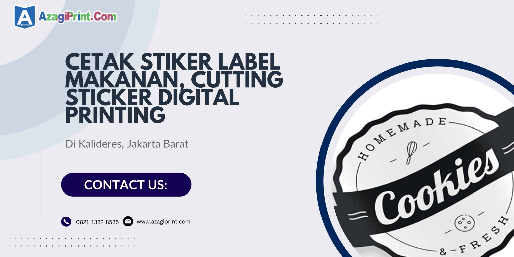 Cetak Stiker Label Makanan, Cutting Sticker Digital Printing Di ...